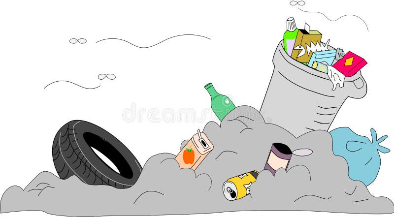 Rubbish Disposed Improperly Stock Vector - Illustration of flies ...