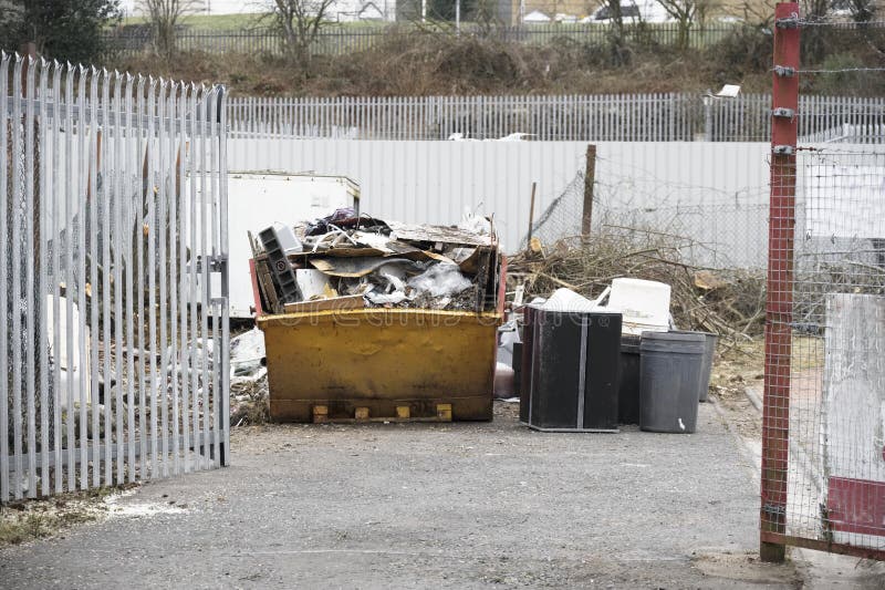 Refuge Garbage Rubbish Dump Site Showing Many Wooden Objects Smashed by ...