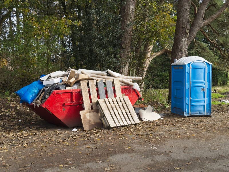 Rubbish and Garbage in Skip for Disposal at Dump Site Stock Image ...