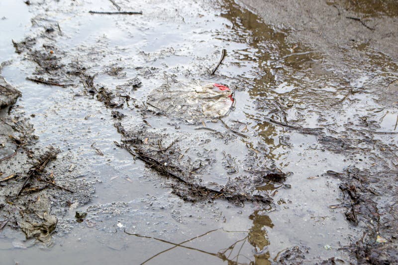 Rubbish after a mudflow stock image. Image of damage - 69792519