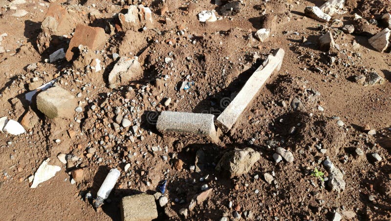 The Rubble of a Building is Scattered Stock Photo - Image of wreckage ...