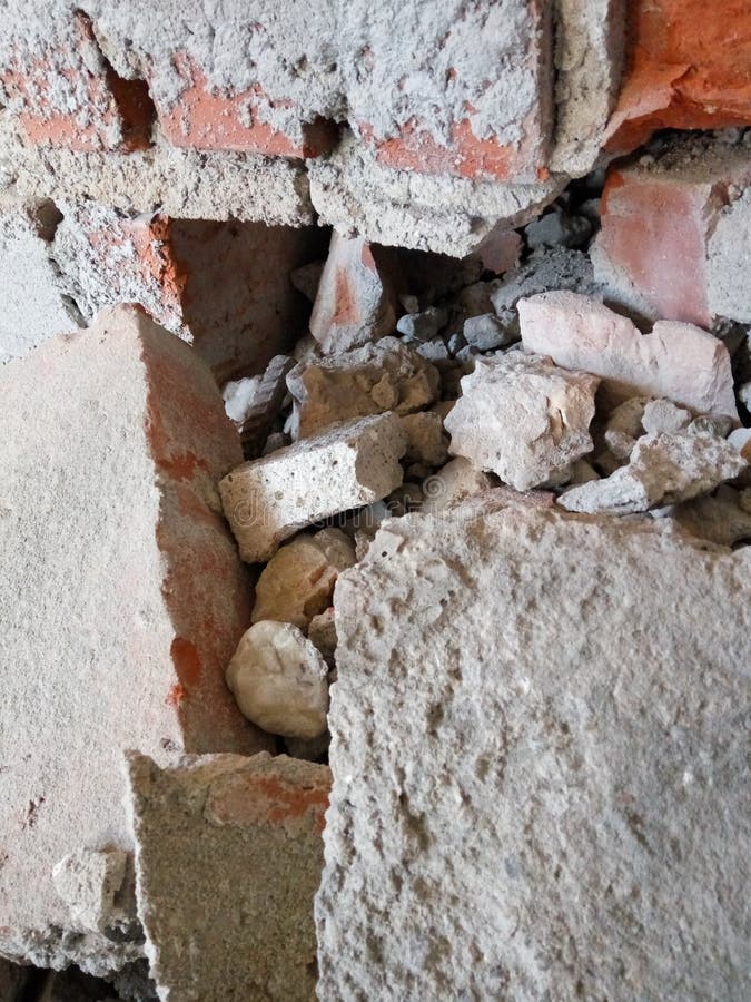 Rubble close-up stock image. Image of block, closeup - 66518183
