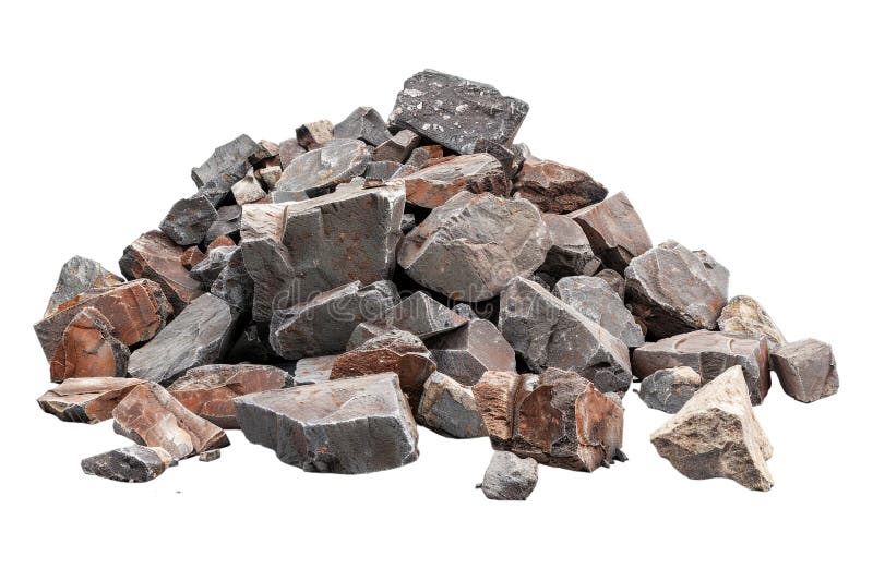 Rubble Debris Isolated on Transparent Background Stock Illustration ...