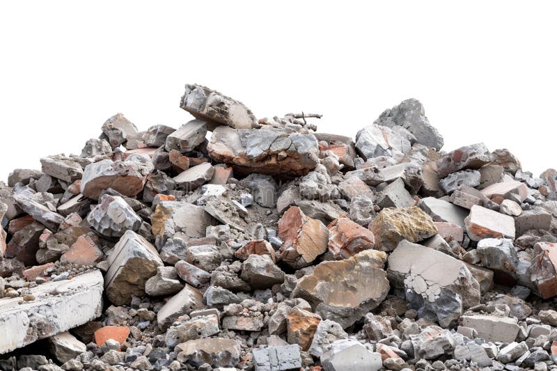 Rubble Debris Isolated on Transparent Background Stock Illustration ...