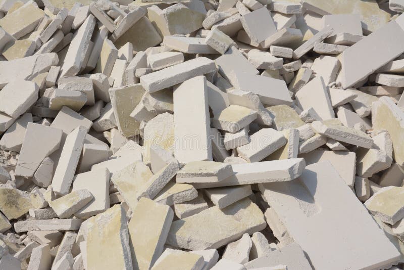 Rubble from a Demolished Building Stock Image - Image of demolish, pile ...