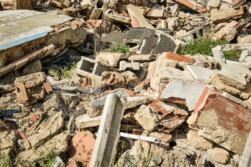 Rubble stock photo. Image of shattered, concrete, demolition - 53293884