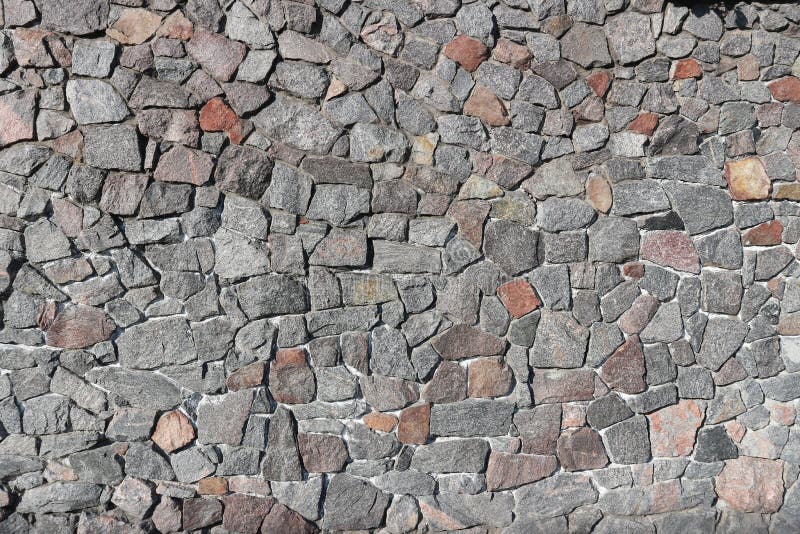Rubble Gray and Brown Stone Wall, Rubblework Stock Image - Image of ...