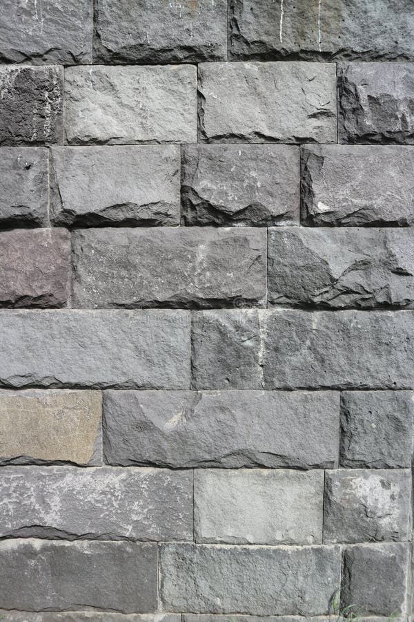 Rubble Gray Rectangular Stone Wall, Rubblework Stock Image - Image of ...