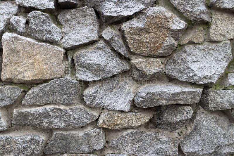 Rubble Grey Stone Wall, Rubblework Stock Photo - Image of rusty, rough ...