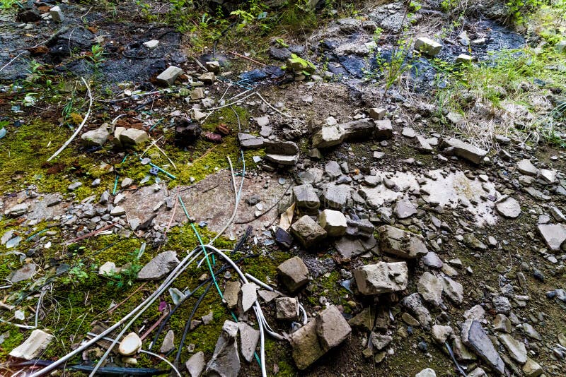 Rubble on the ground stock image. Image of substrate - 99396625