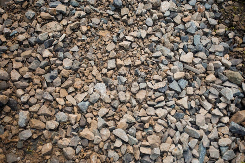 Rubble, a Pile of Rubble in a Cement Plant. the Texture of the Gravel ...