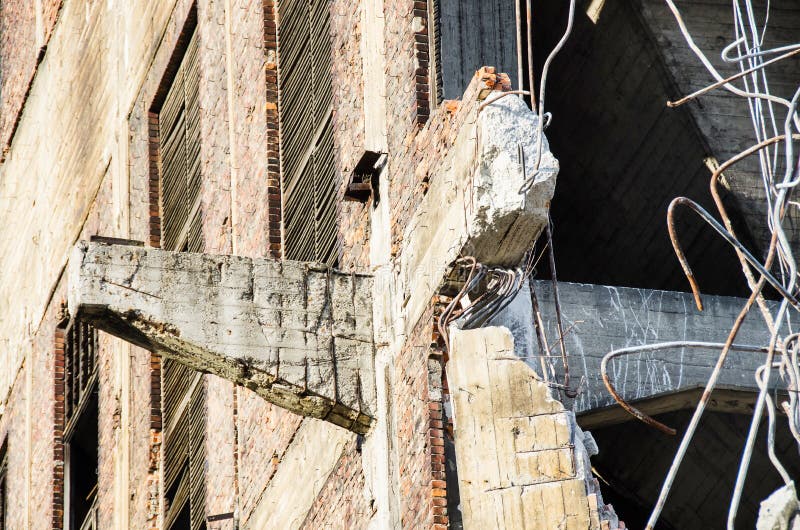 Rubble and Scrap after Demolition Stock Image - Image of magnet, iron ...