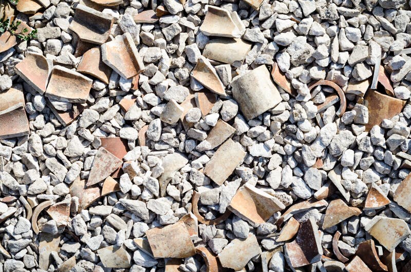 Rubble, Tiles, Pieces, Stones, Pebbles Stock Photo - Image of grunge ...