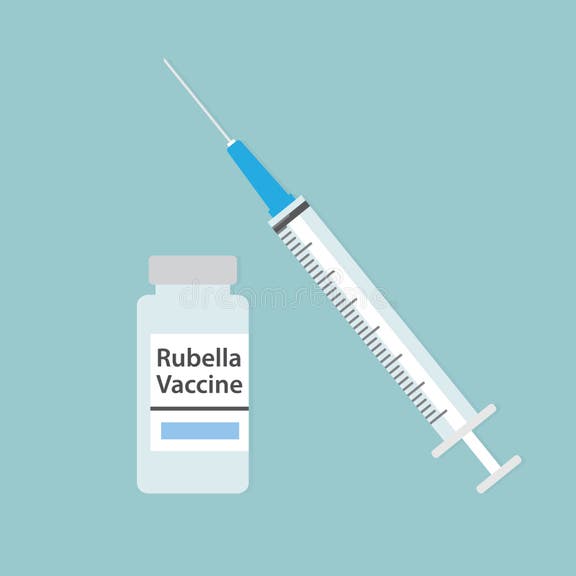 Rubella vaccine concept stock vector. Illustration of rubella - 217103011