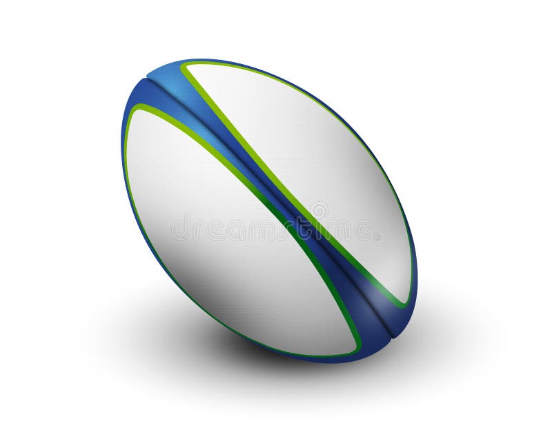 Vector Rugby Ball Isolated Illustration Stock Vector - Illustration of ...