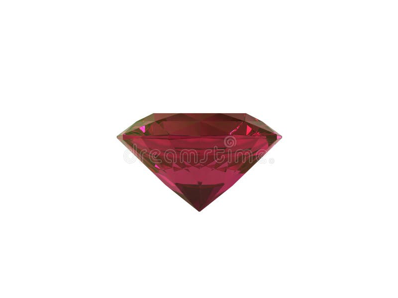 Rubi Isolado No Fundo Branco Imagem de Stock - Imagem de corte, caro ...