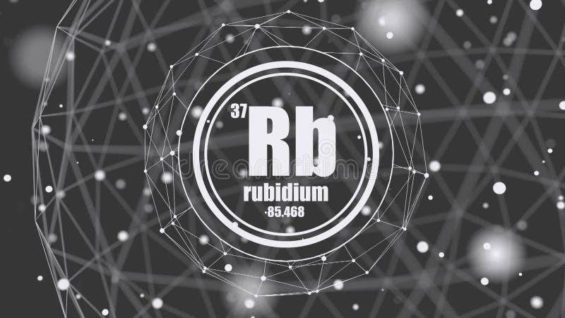 Rubidium Atomic Structure Alkali Metal 3d Animation Element from ...