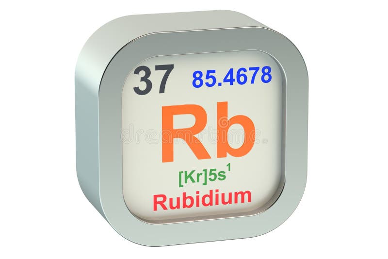 Rubidium Illustration Stock Illustrations – 303 Rubidium Illustration ...