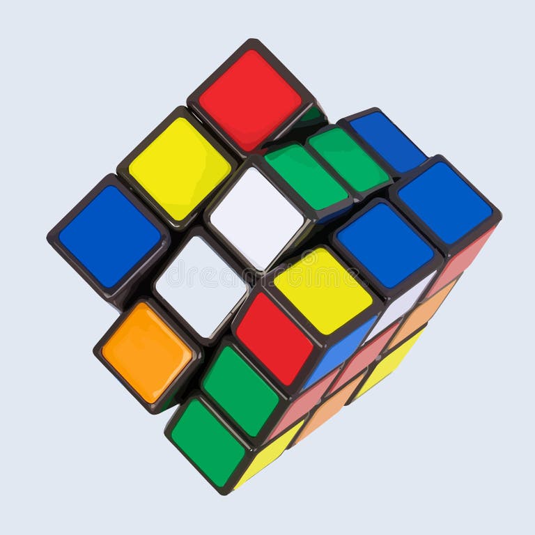 Rubik Cube Kids Stock Illustrations – 60 Rubik Cube Kids Stock ...