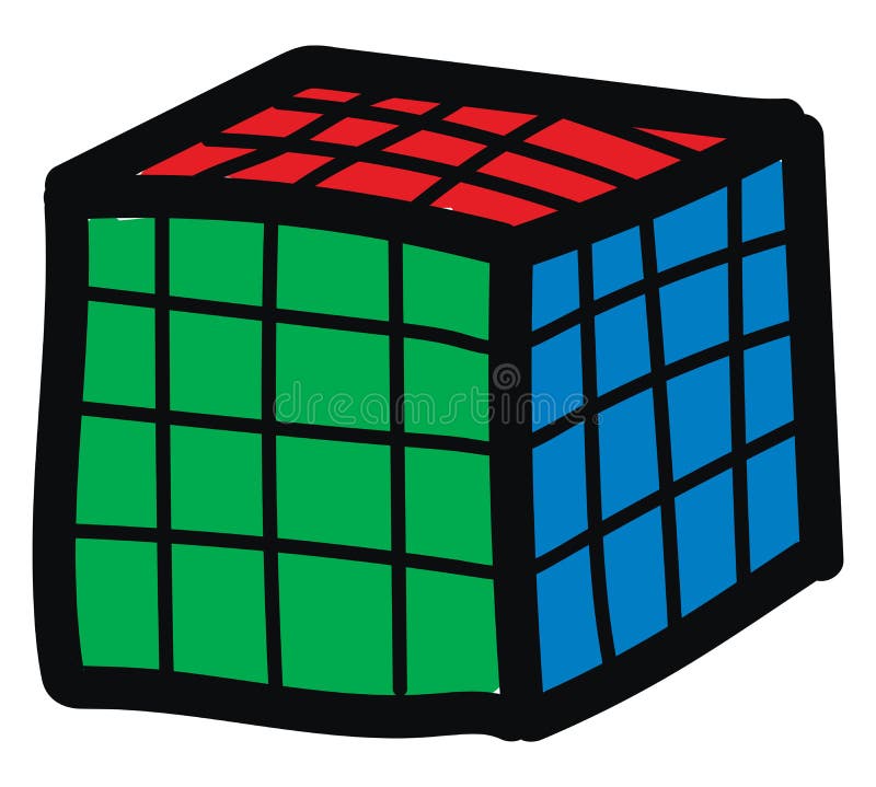 Scrambled Rubik's Cube Stock Illustrations – 7 Scrambled Rubik's Cube ...