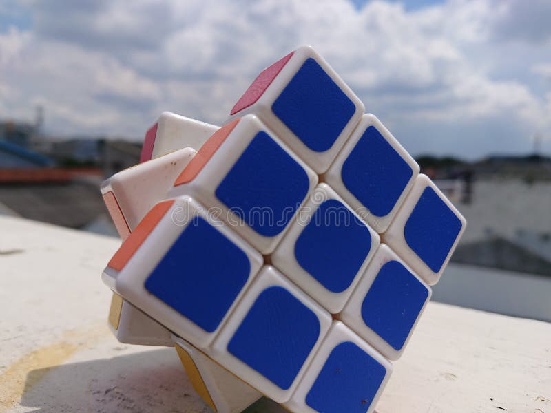 Rubik`s Cube Photo, a Random Color Stacking Game Editorial Photography ...