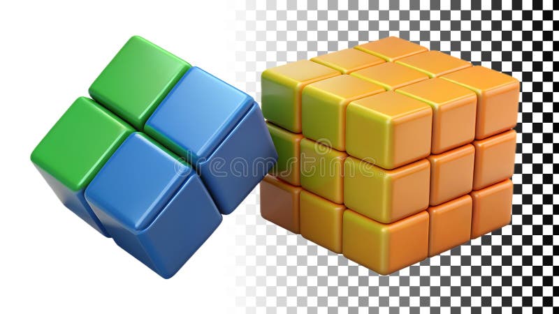 Rubik S Cube Puzzle for Brain Games and Logic Challenges Png ...