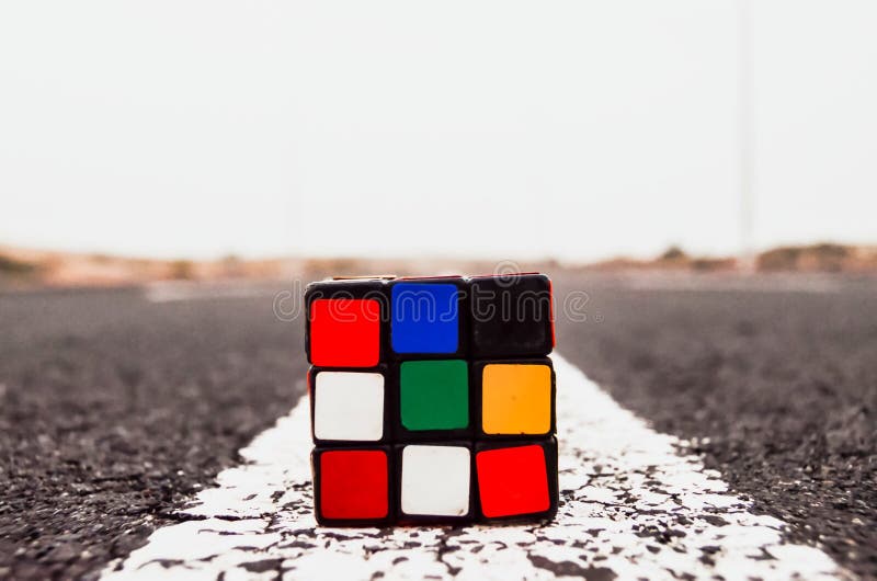 Rubik& 39;s Cube Solved Editorial Stock Photo - Image of multicolor ...