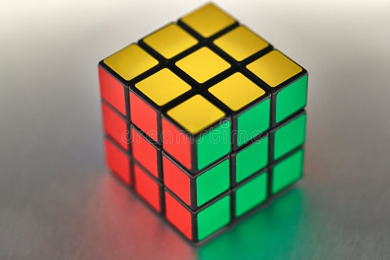 Rubik`s cube solved editorial photo. Image of problem - 201440076