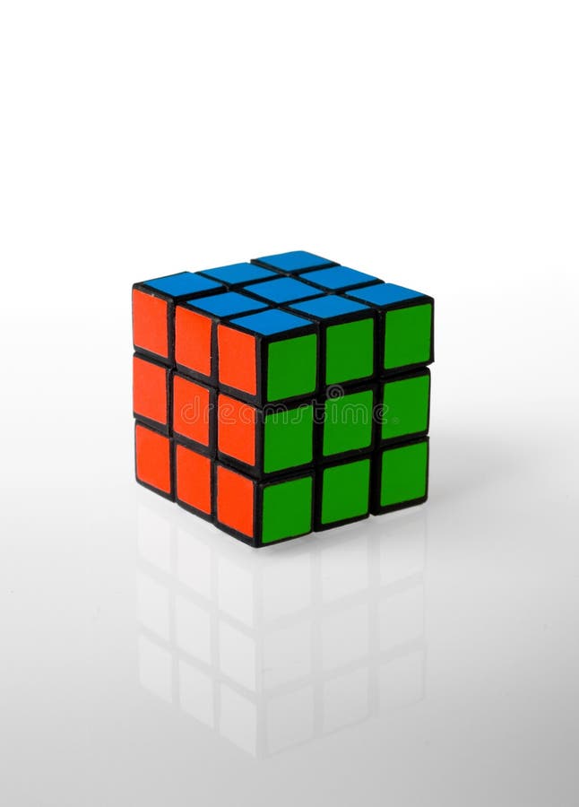 Rubik S Cube Whit Rgb Colors Editorial Stock Photo - Image of cubes ...