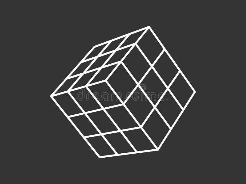 Cube Contour Stock Illustrations – 3,781 Cube Contour Stock ...