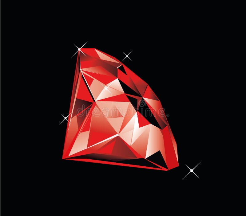 Rubin vektor abbildung. Illustration von juwel, hell - 30941912