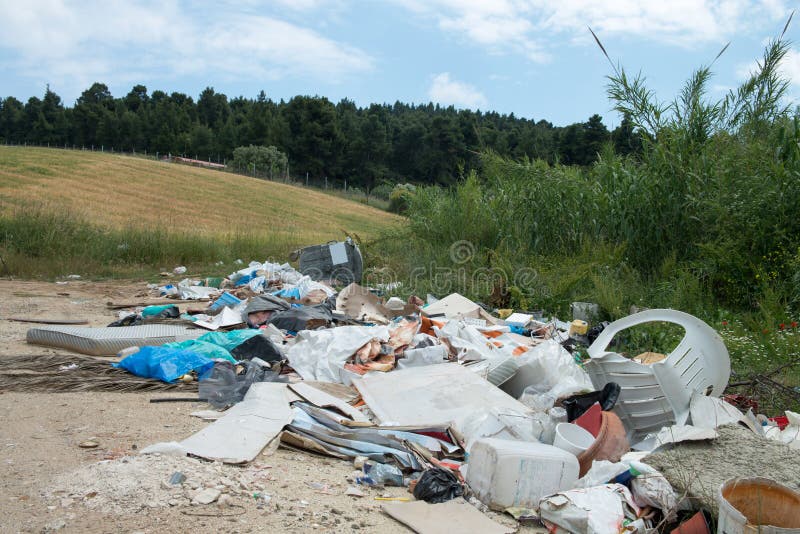 Rubish Dump stock image. Image of pile, recycle, package - 25592237