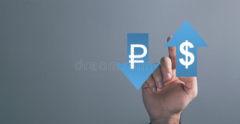 Ruble and Dollar in Arrows. the Concept of Falling and Rising Exchange ...