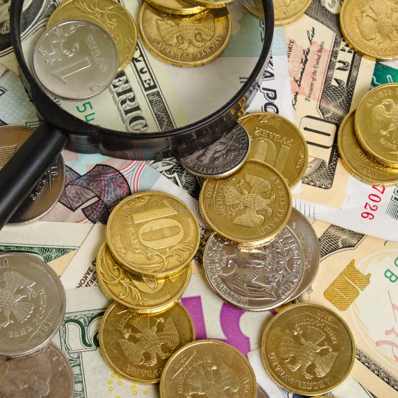 Ruble exchange rate. stock photo. Image of dollars, quote - 49012480