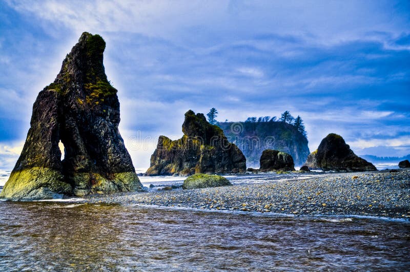 Ruby Beach stock image. Image of coastline, seascape - 24094947