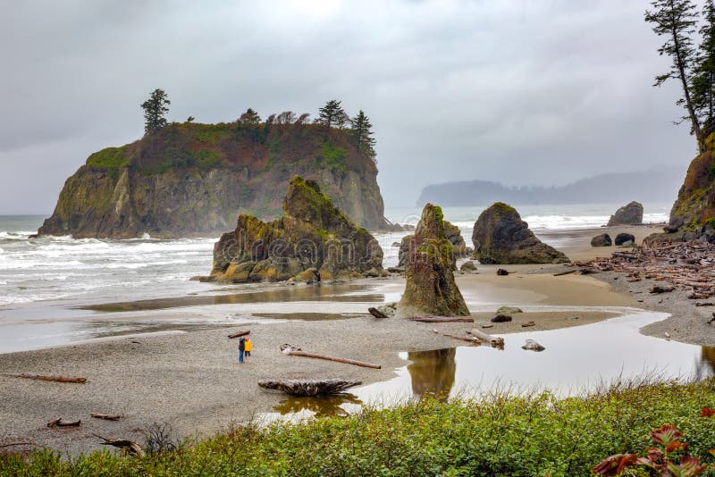 Ruby Beach, Olympic National Park in the U.S. State of Washington Stock ...