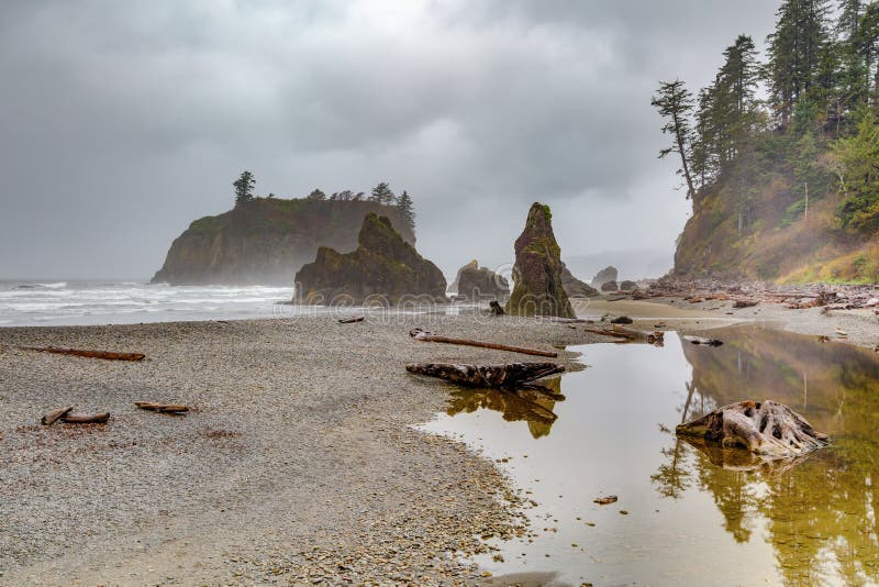 Ruby Beach, Olympic National Park in the U.S. State of Washington Stock ...