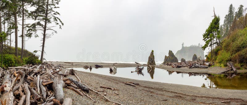 Ruby Beach, Olympic National Park in the U.S. State of Washington Stock ...
