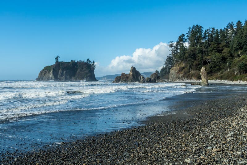 Ruby Beach in Olympic National Park Stock Photo - Image of beach, rocks ...