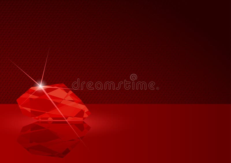 Ruby Card stock vector. Illustration of beauty, mineral - 62067564