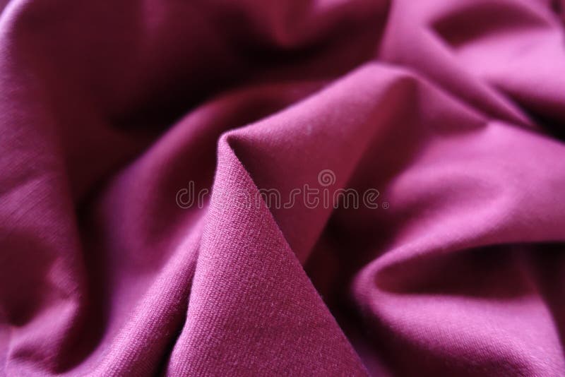 Ruby Colored Stockinet Fabric in Soft Folds Stock Image - Image of ...
