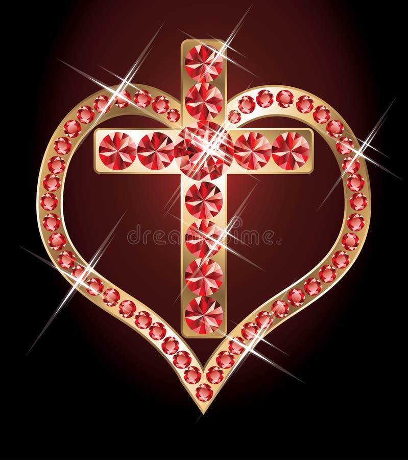 Sacred Heart of Jesus. Christian Symbol Stock Illustration ...