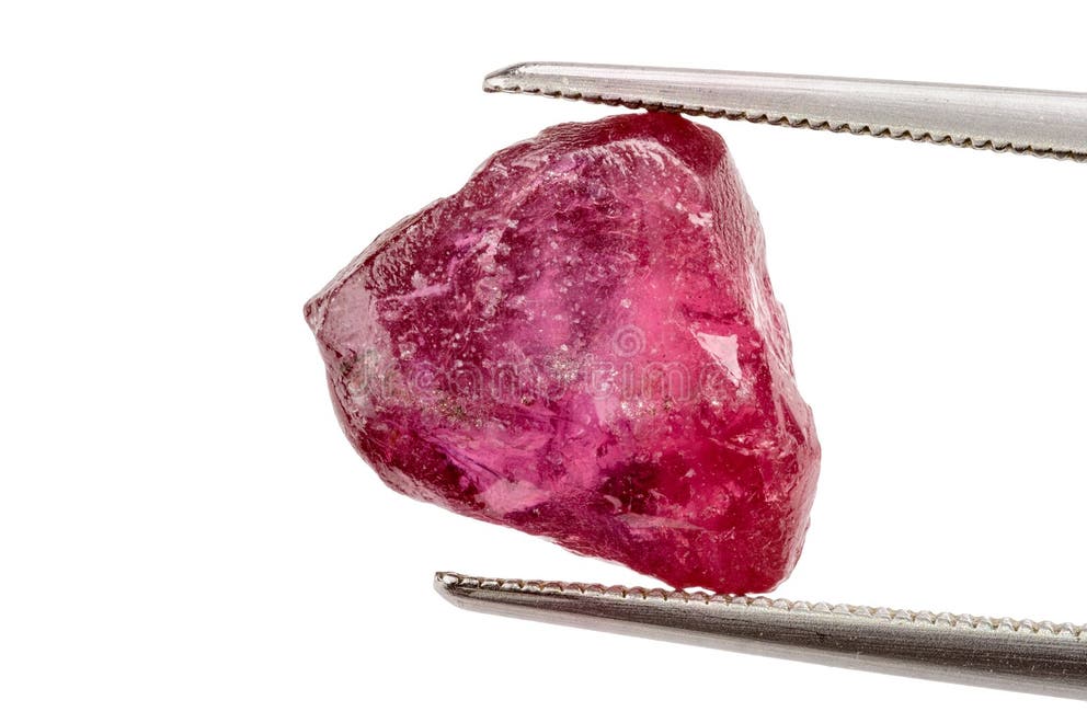 Ruby crystal stock photo. Image of macro, richness, rock - 35514350