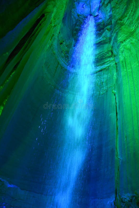 Ruby Falls cave stock photo. Image of underwater, aqua - 275772810