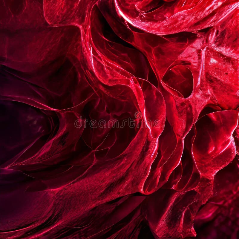 Ruby Fusion a Dynamic Fusion of Red Tones Creating Stock Illustration ...