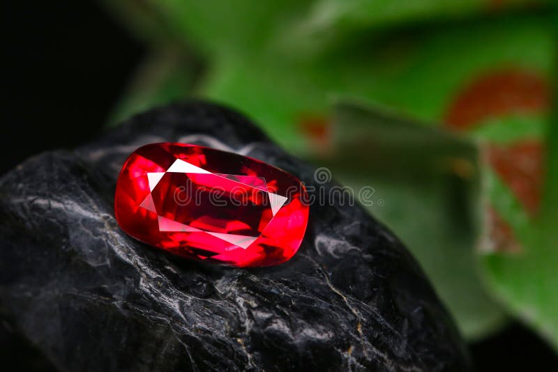 Ruby Gemstone Beauty Shot Gemstone Natural Stock Photo - Image of ...