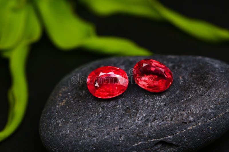 Ruby Gemstone Beauty Shot Gemstone Natural Stock Image - Image of ...