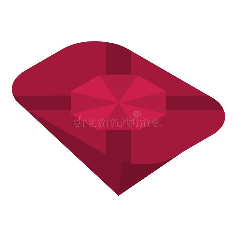 Ruby Gemstone Icon, Isometric Style Stock Vector - Illustration of ...
