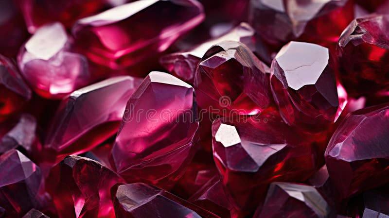 Ruby Gemstones. Macro Shot. Background of Ruby Stones Stock Photo ...