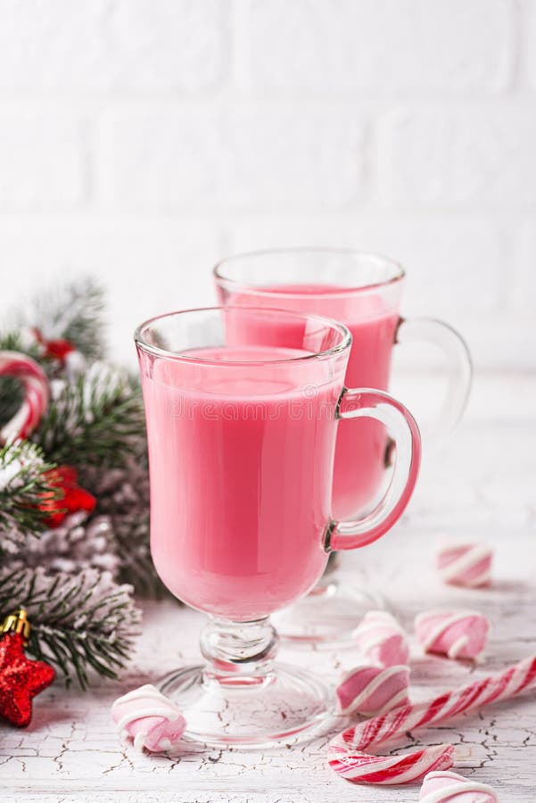 Ruby Hot Chocolate or Pink Cocoa Stock Photo - Image of festive, ruby ...